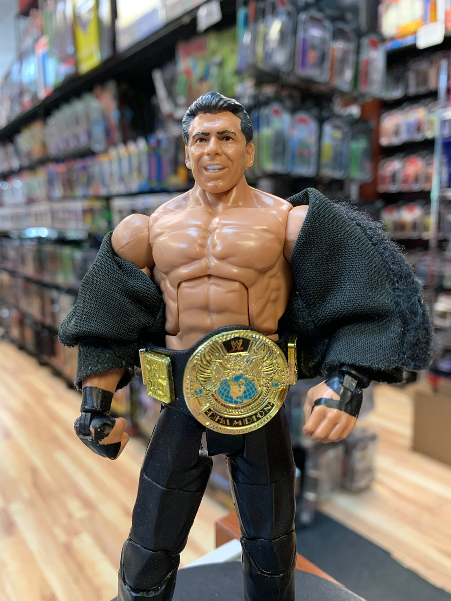 Vince McMahon Network Spotlight (WWE Elite, Mattel) | Bitz & Buttons