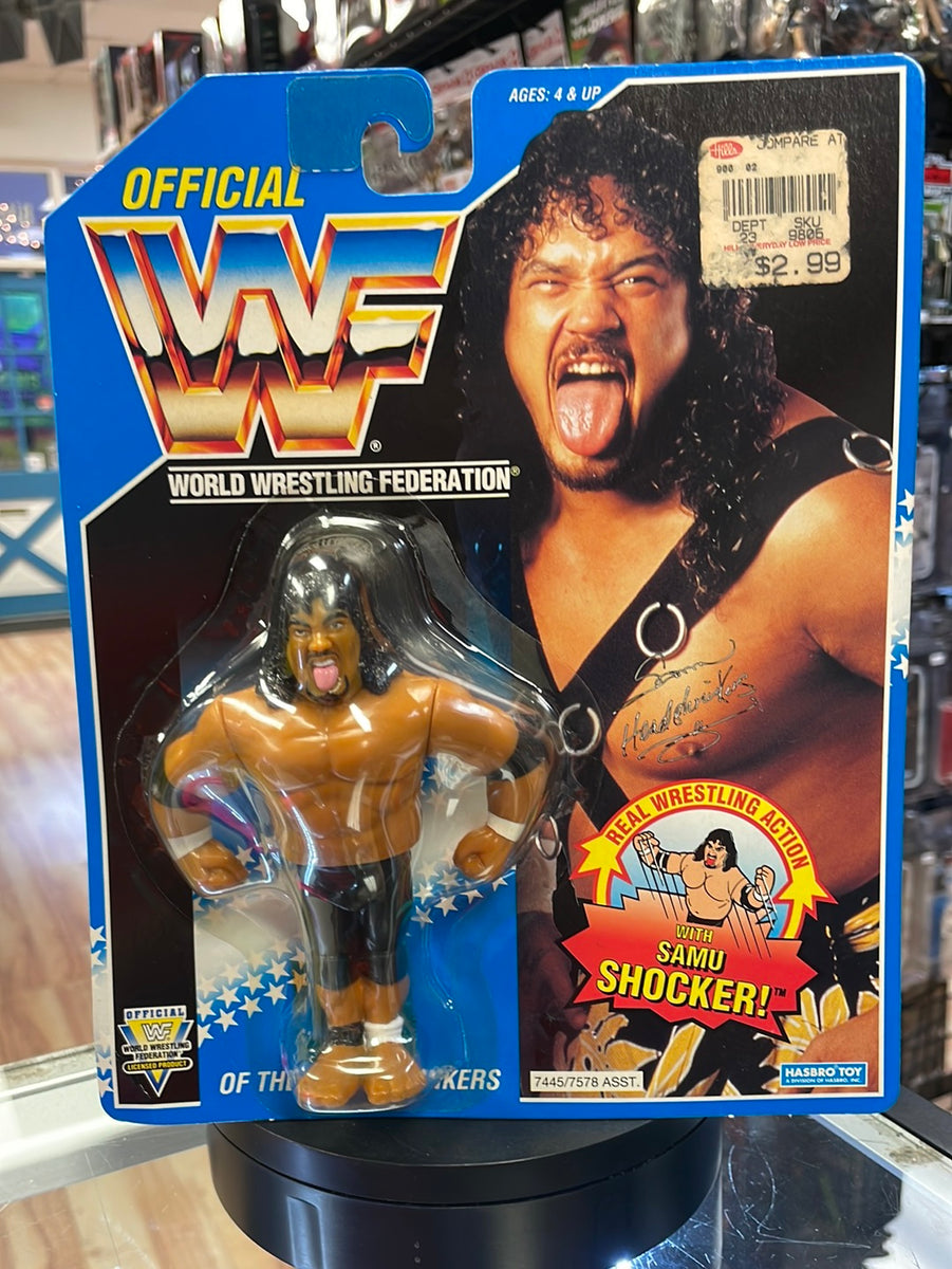 Samu of the Headshrinkers (WWE WWF, Vintage Hasbro)**American Card** | Bitz & Buttons