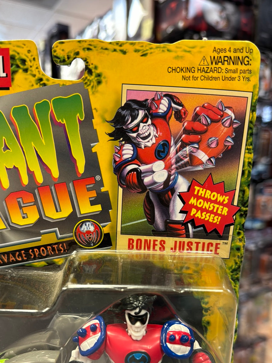 Bones Justice with Mutated Target (Vintage Mutant League, Galoob) Seal ...