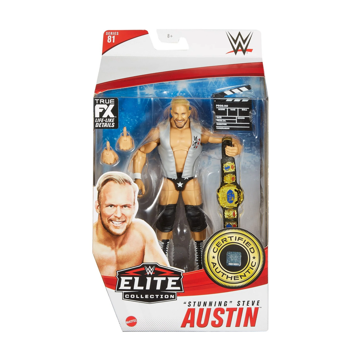 Stunning Steve Austin (WWE Elite, Mattel) **SEALED** | Bitz & Buttons