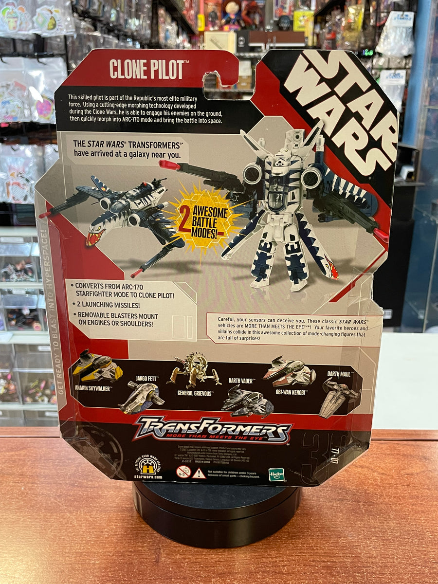Clone Pilot ARC-170 StarFighter (Star Wars Transformers, Hasbro ) SEAL ...