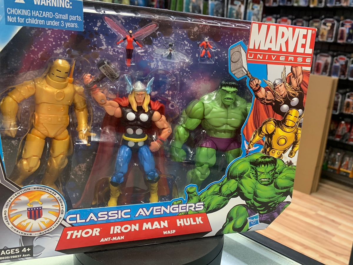 Classic Avengers Thor Ironman Hulk (Marvel Universe Comic Packs, Hasbr ...