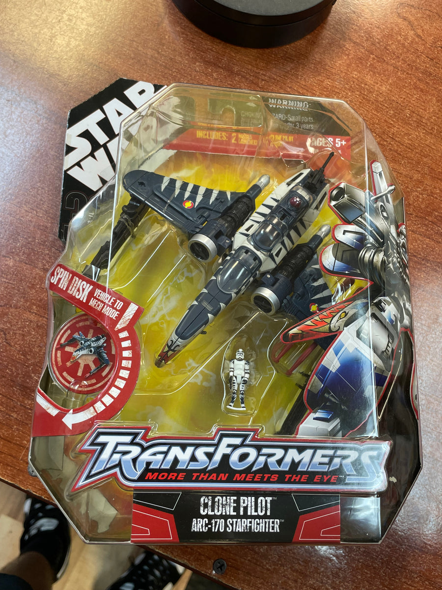 Clone Pilot ARC-170 StarFighter (Star Wars Transformers, Hasbro ) SEAL ...