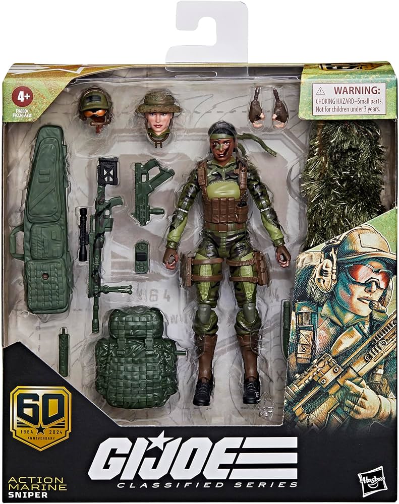 Action Marine Sniper 60th Anniversary (GI Joe Classified, Hasbro)| Bitz ...