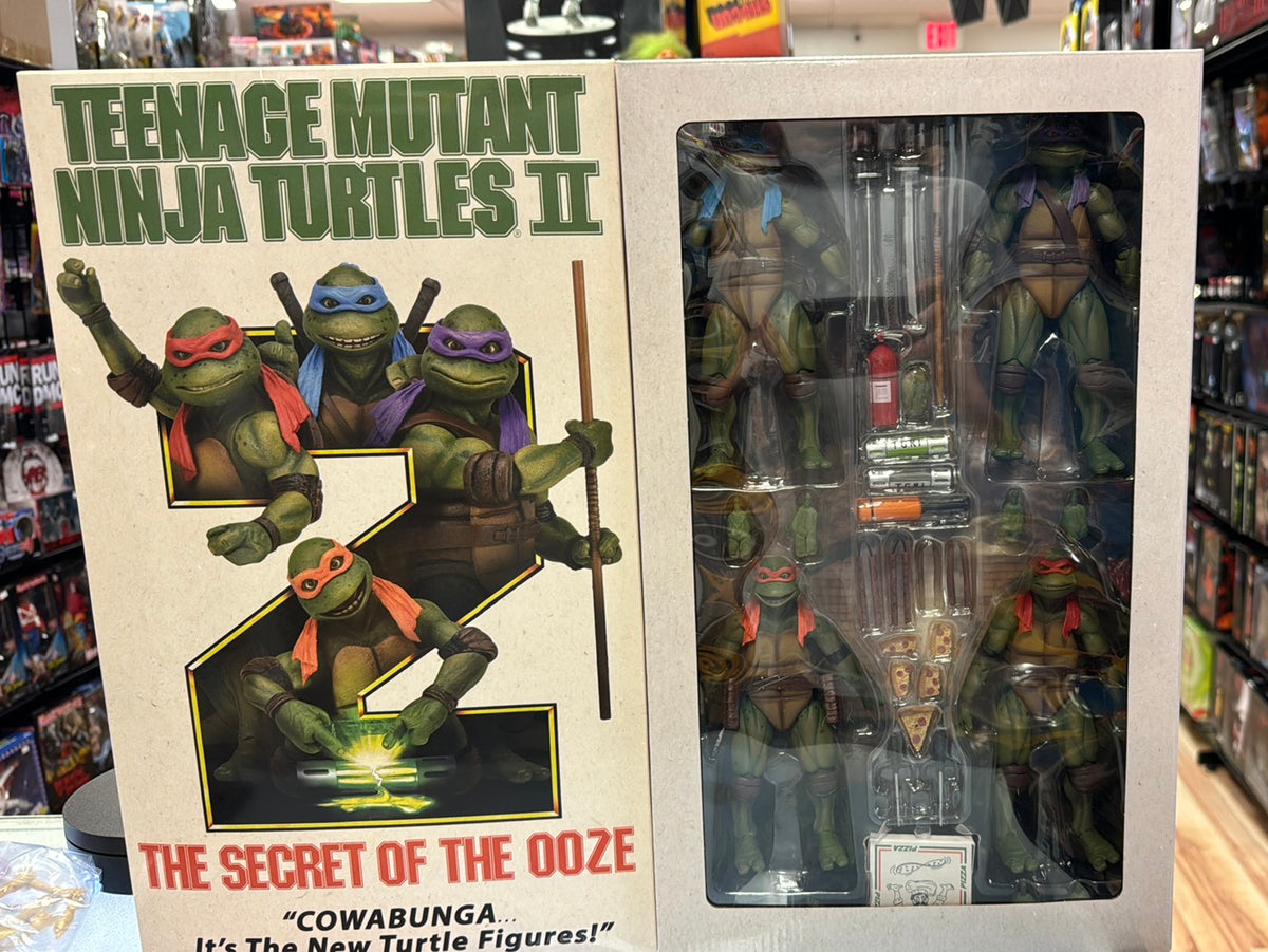 Secret of the Ooze Turtles 4 Pack (TMNT Ninja Turtles, NECA) Sealed ...
