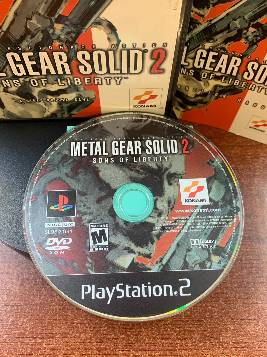 Metal Gear Solid 2 (PS2 Sony Playstation, Video Game) **TESTED**| Bitz ...