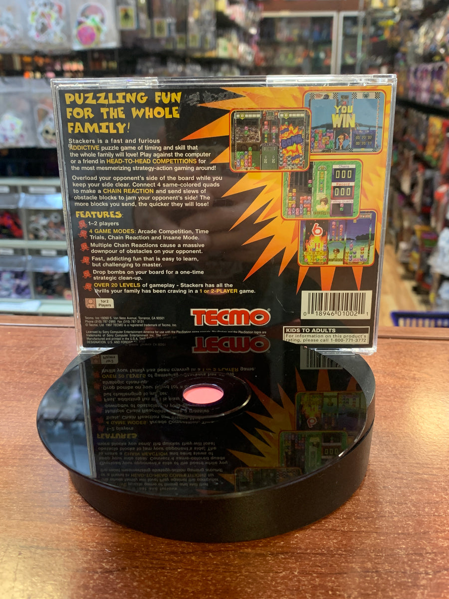 Tecmo Stackers (PS1 Playstation, Video Game) **TESTED**| Bitz & Buttons