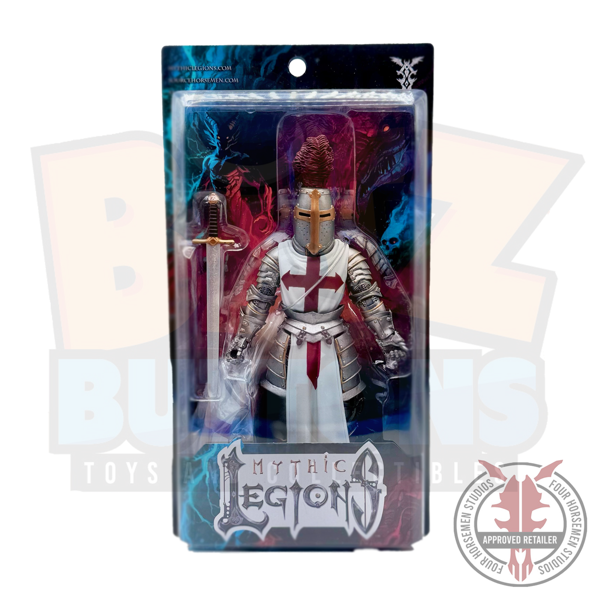 Sir Godfrey Templar Knight (Mythic Legions, Four Horseman) | Bitz & Buttons