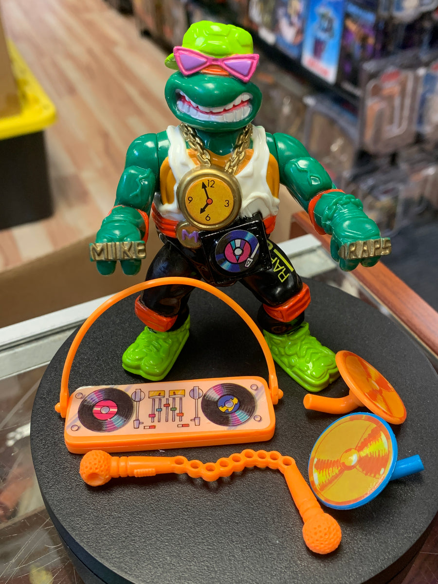 Rappin Mike 4410 (Vintage TMNT Ninja Turtles, Playmates) COMPLETE| Bitz ...