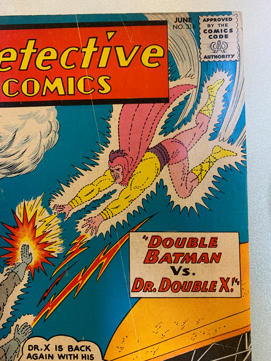 Double Batman Vs. Dr. Double X! #316 (DC Comics, Detective Comics ...