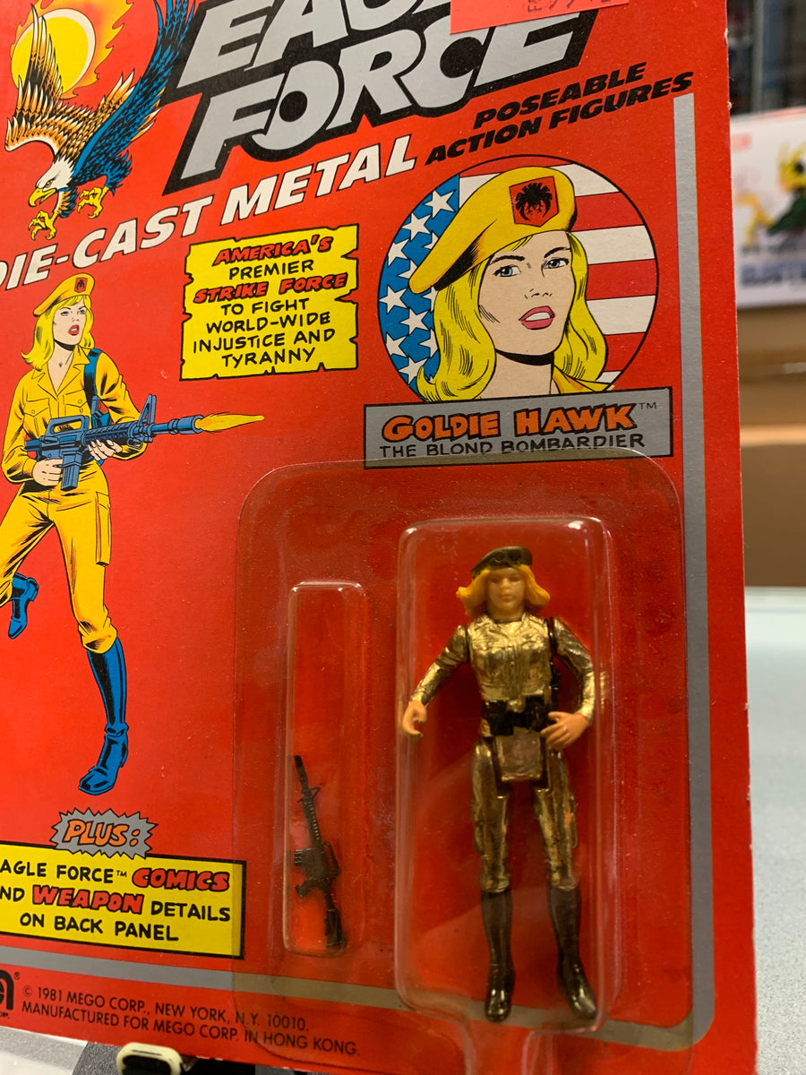 Goldie Hawk The Blond Bombardier (Eagle Force, Vintage MEGO) Die-Cast ...