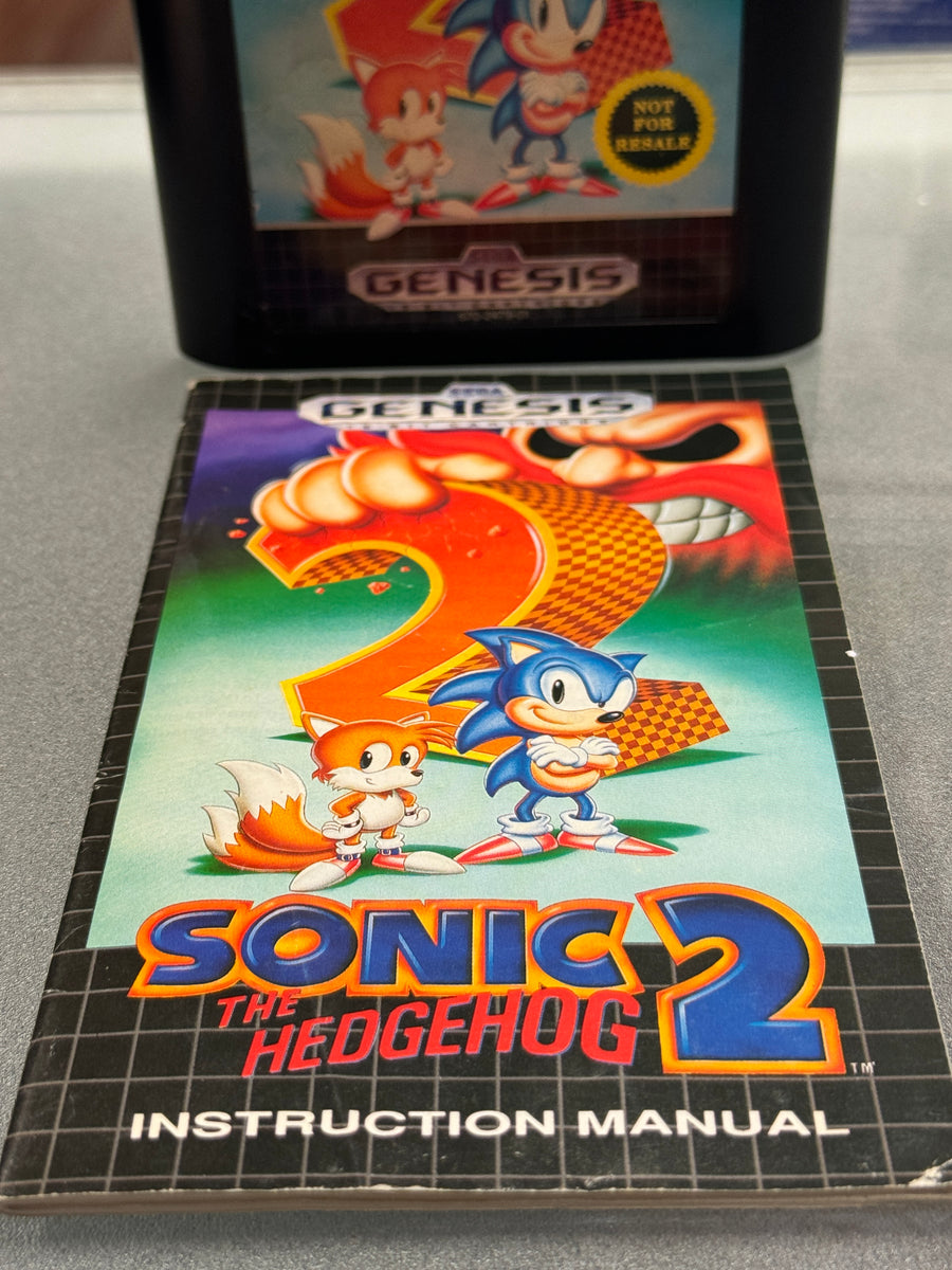 Sonic the Hedgehog 2 with Manual (Sega Genesis, Vintage Video Games ...
