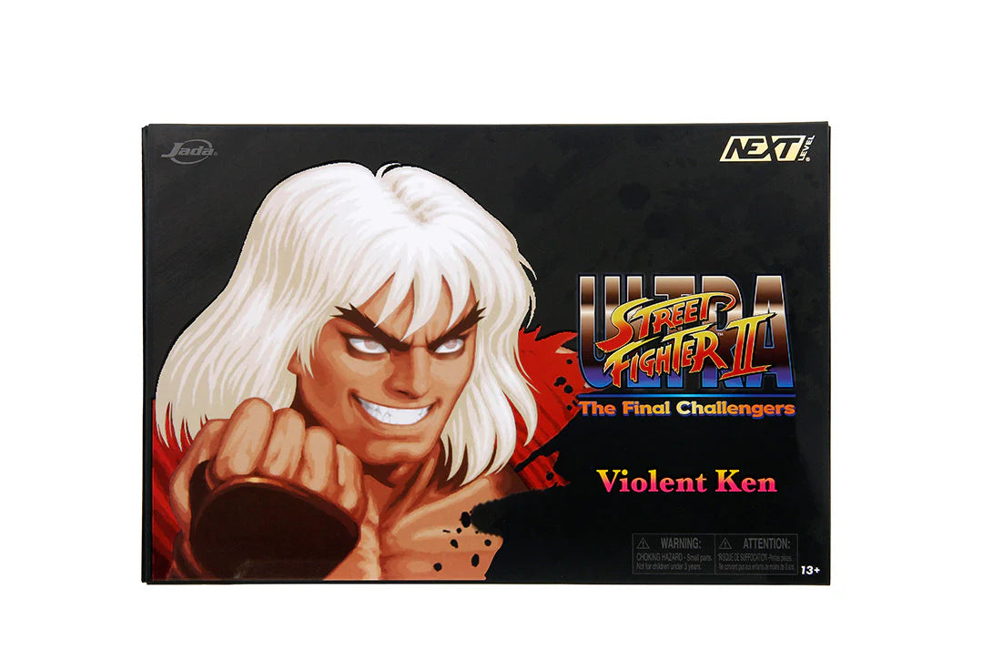 Violent Ken Exclusive (Street Fighter II, Jada Toys) SEALED| Bitz & Buttons