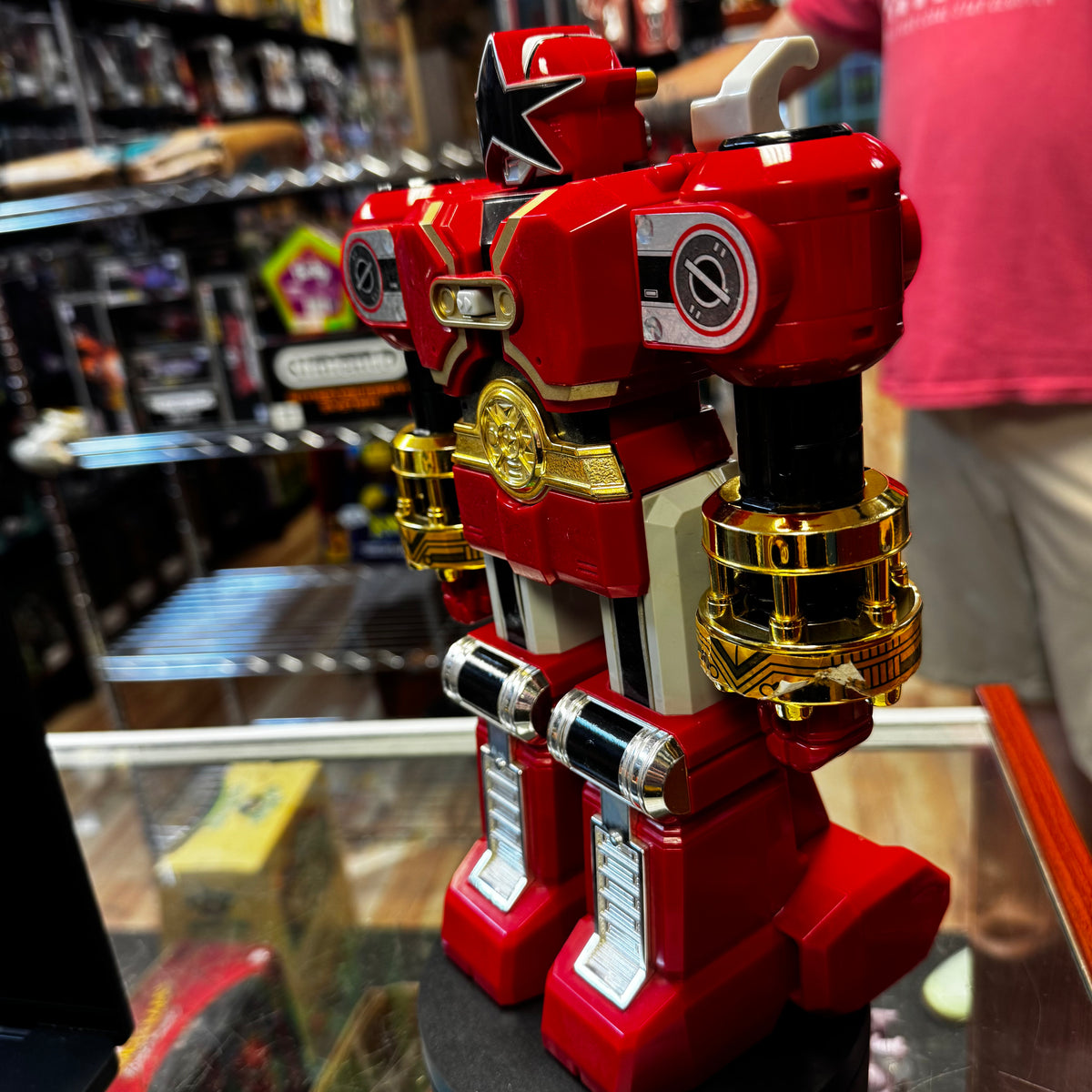 Red Battlezord Zeo with Accessories (Vintage MMPR Power Rangers, Banda ...