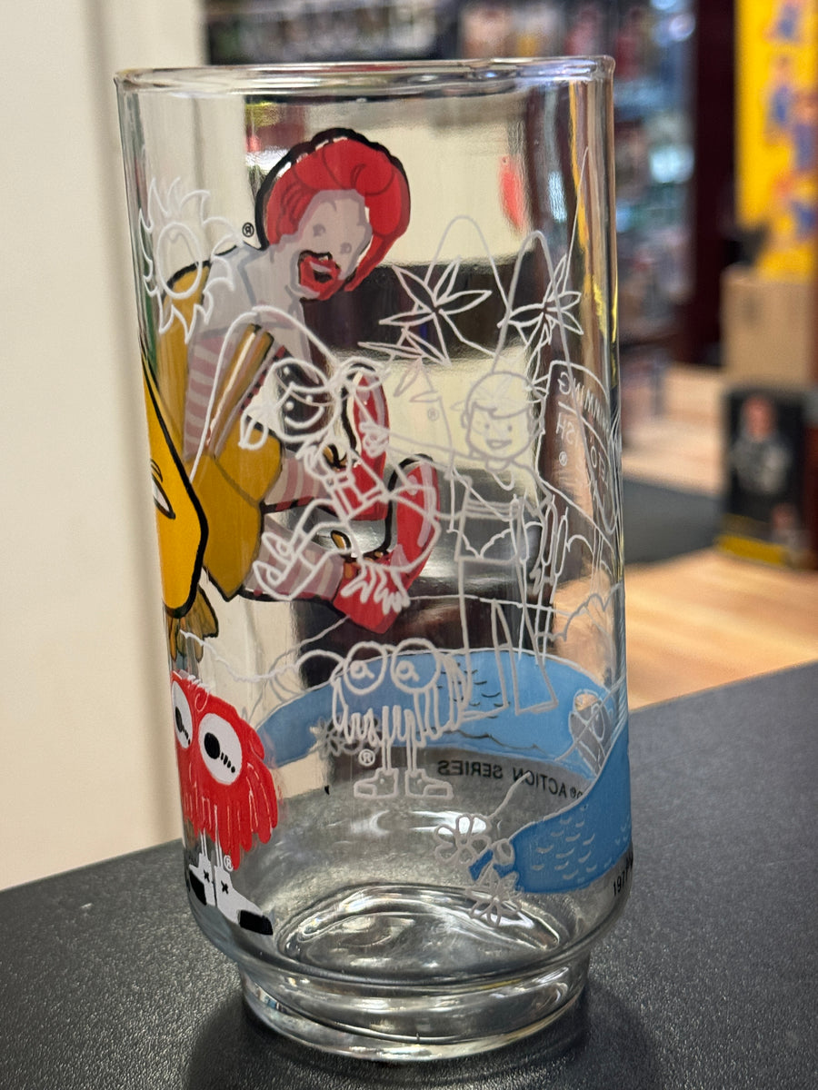 Ronald McDonald with Fry Guys (Vintage Happy Meal Glasses, McDonalds ...