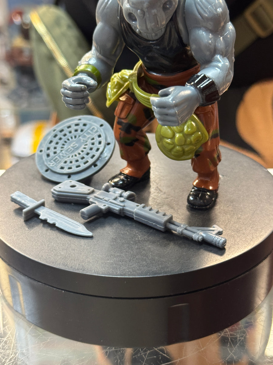 Hard Head Rocksteady (Vintage TMNT Ninja Turtles, Playmates) **COMPLET ...