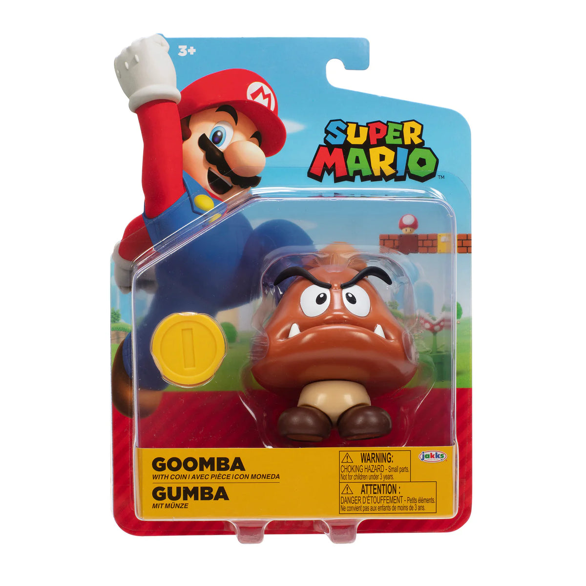 Goomba with Coin 4" (Jakks Pacific, Super Mario Brothers)| Bitz & Buttons