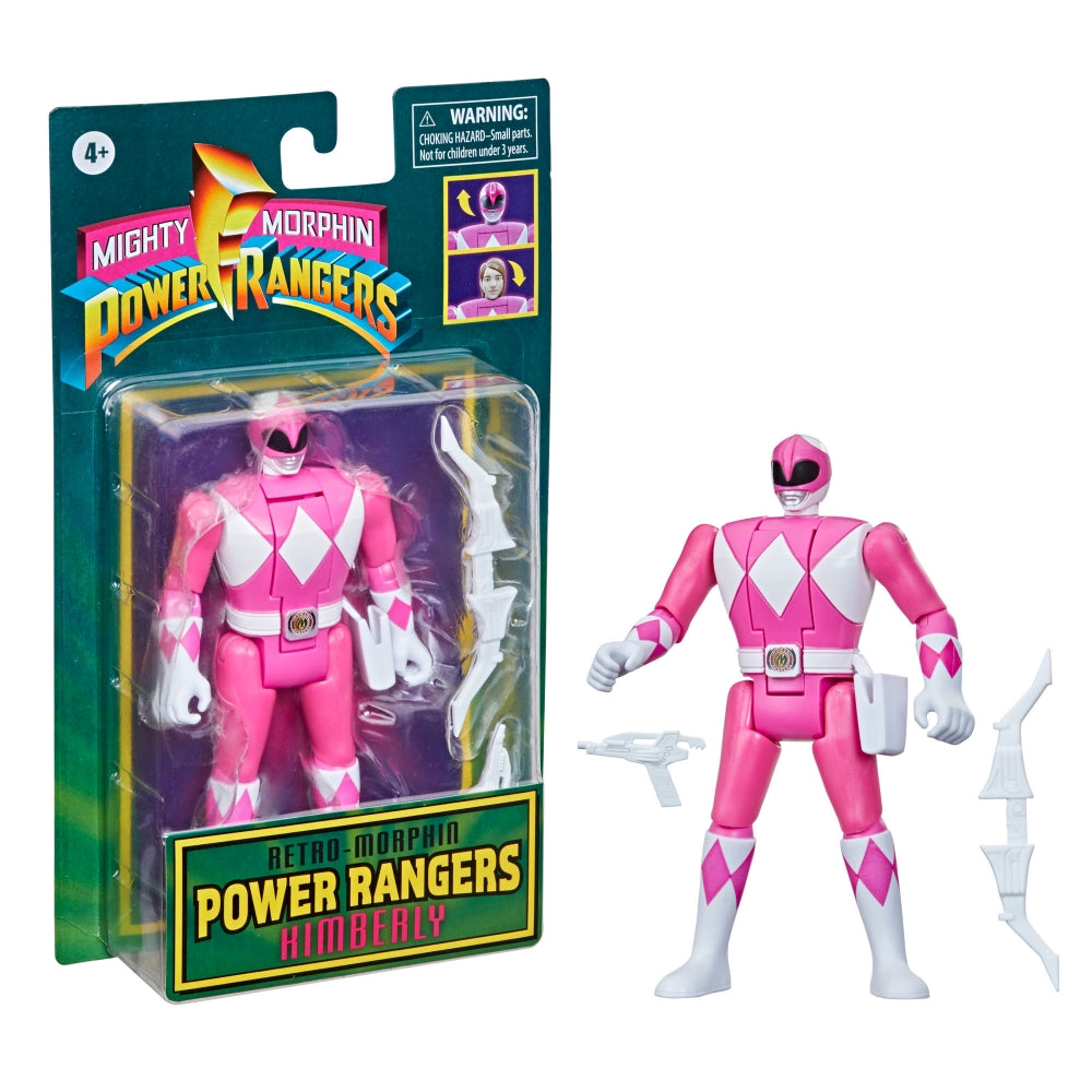 Head Flipping Pink Ranger (Power Rangers MMPR, Retro Collection)| Bitz ...