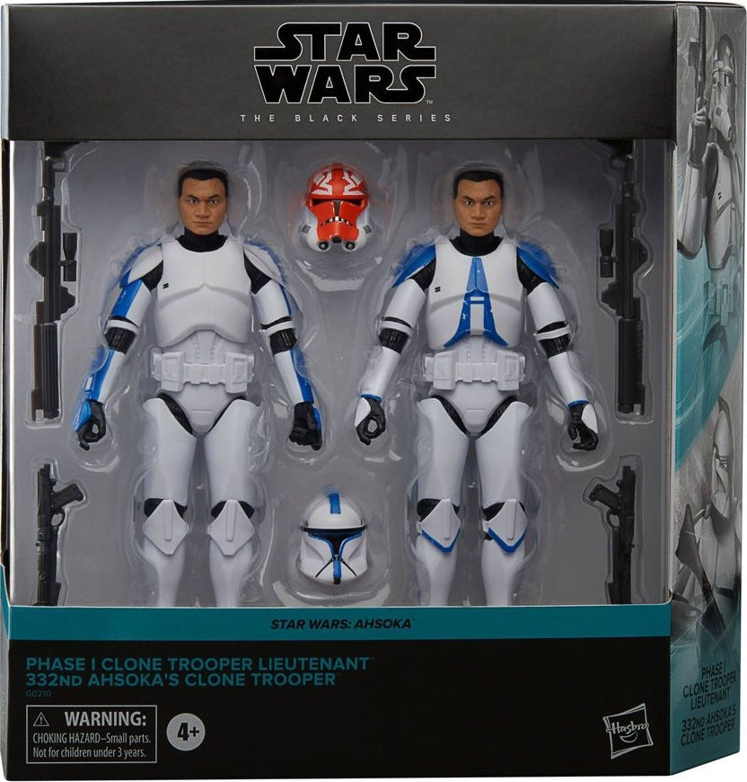 Phase 1 Clone Trooper Lieutenant & 332nd Clone Trooper (Star Wars Blac ...