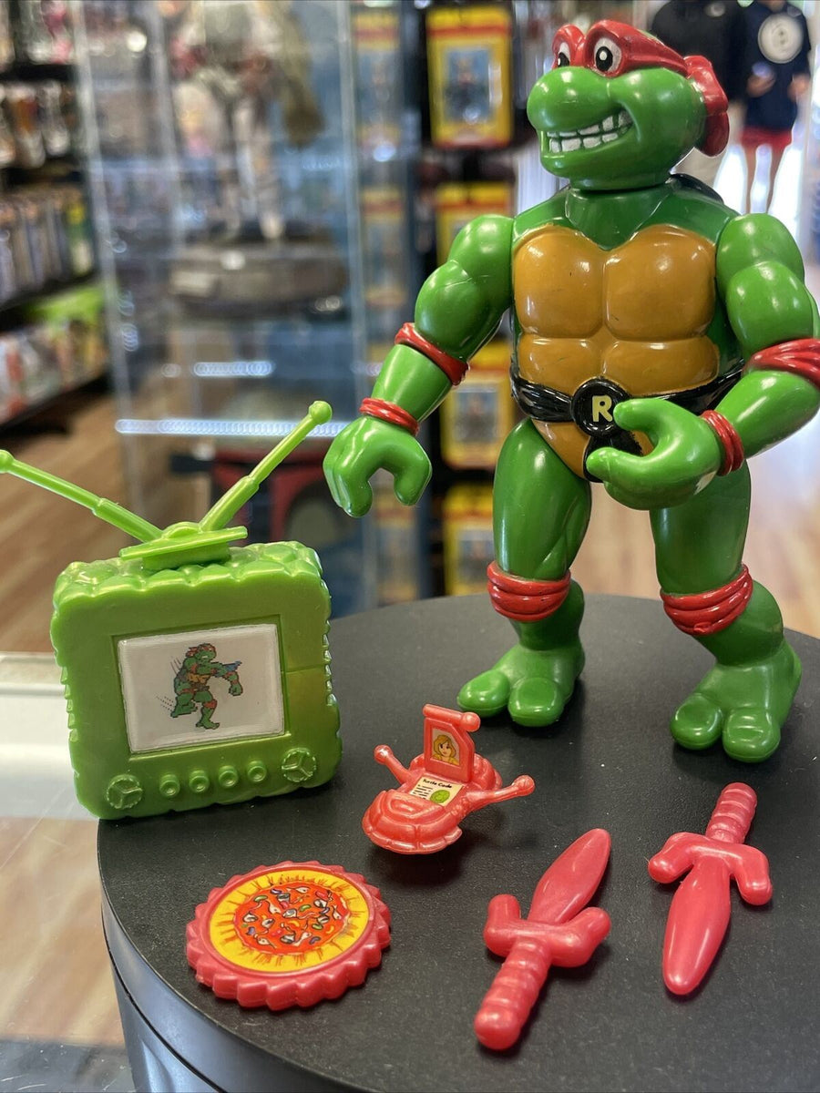 Toon Raphael Action Figure (TMNT Ninja Turtles, Playmates) Complete ...