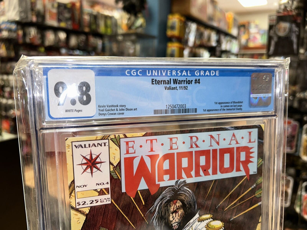 Eternal Warrior #4 (CGC 9.8 WHITE, Valiant Comics) 1st Appearance ...
