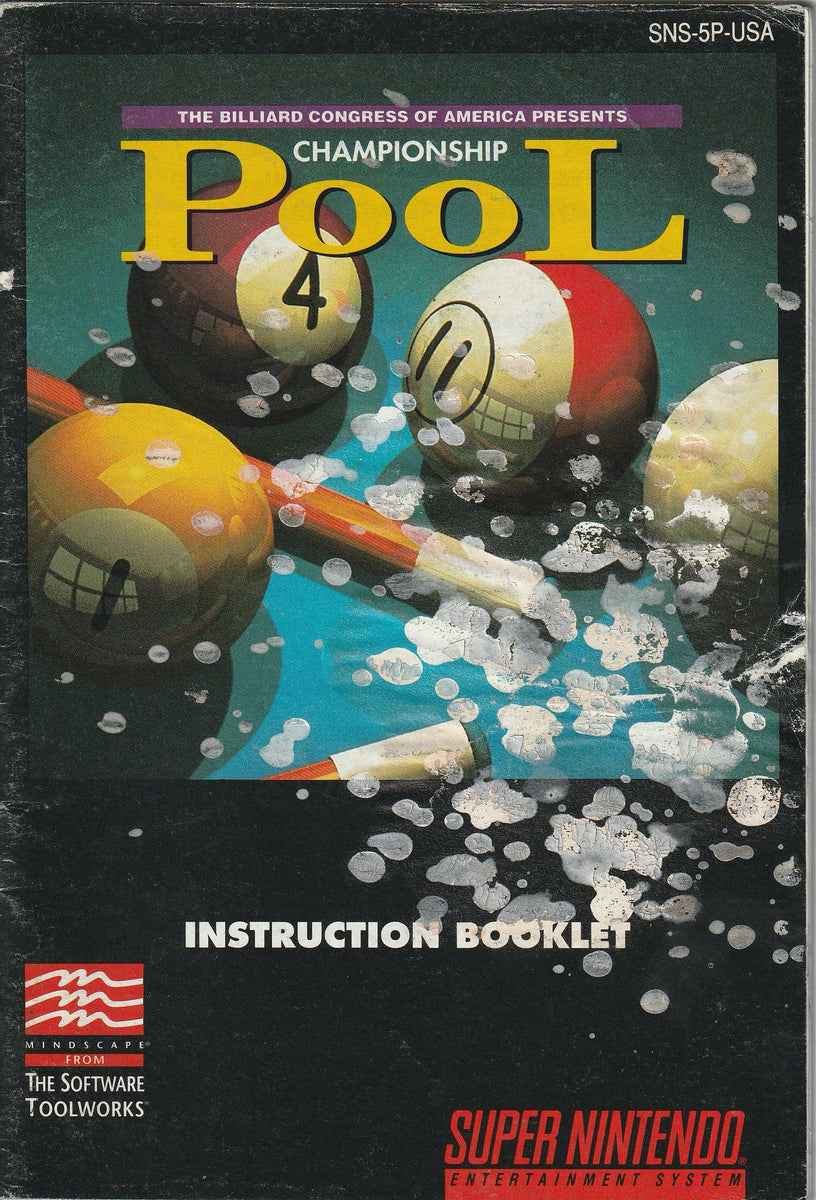 Championship Pool (Manual Only, SNES)| Bitz & Buttons