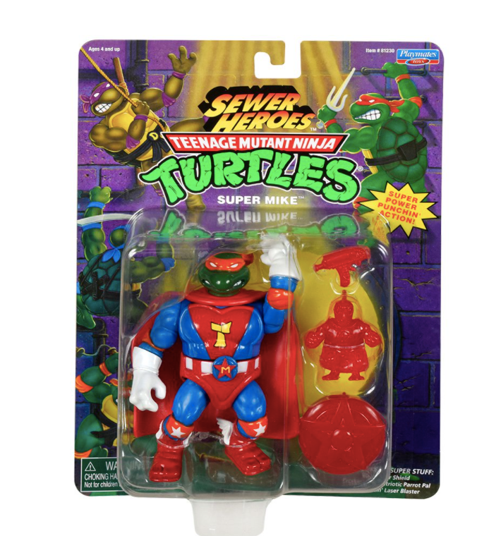 Sewer Heroes Super Mike Reissue (TMNT, Playmates)| Bitz & Buttons