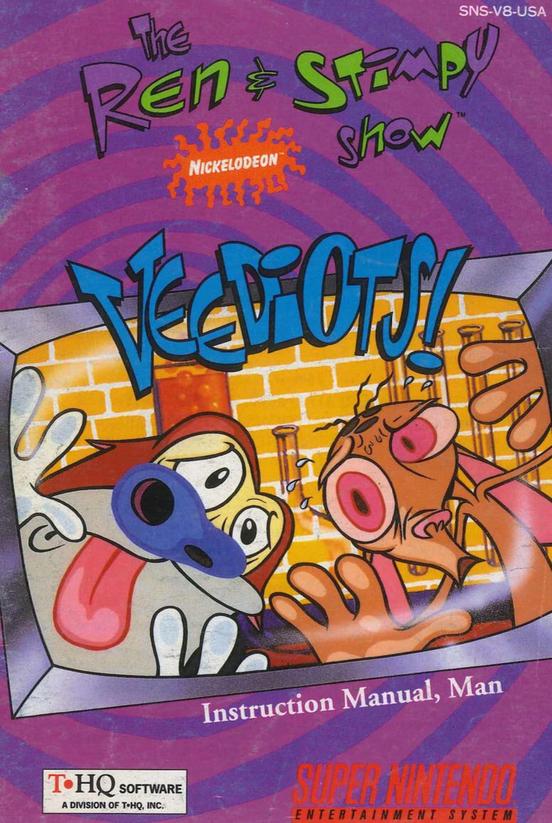 Ren & Stimpy Veediots (Manual Only, SNES)| Bitz & Buttons